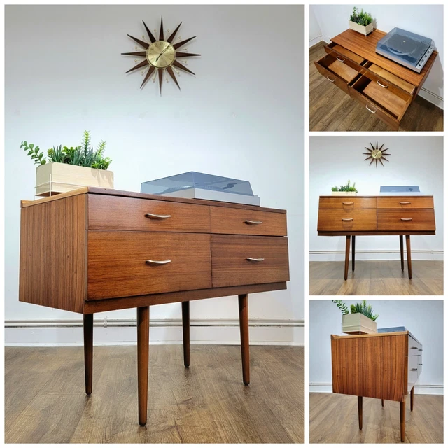 RETRO STAG TEAK & Tola Sideboard/TV Unit/Drawers - Mid Century G-Plan ...