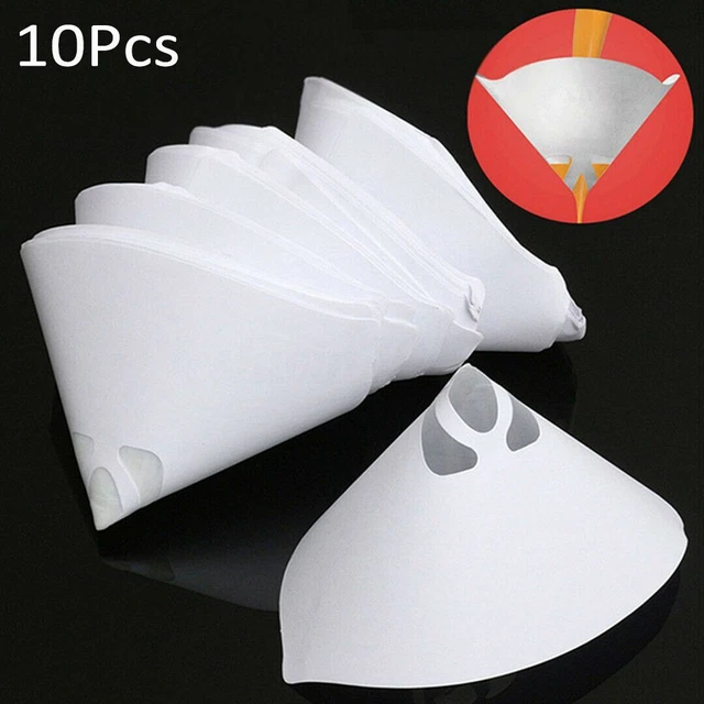 100 MESH STRAINING Conical Mesh Filter Funnel Cup Paper Paint Strainer ...