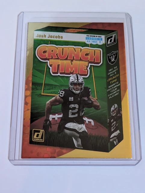 2023 DONRUSS FOOTBALL - Josh Jacobs Crunch Time Case Hit SP #CT-9 ...