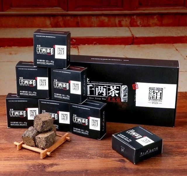 BAISHAXI QIAN LIANG Tea Hunan Anhua Dark Tea 320g QianLiang Tea Brick ...