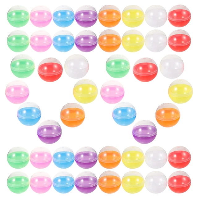 100PCS EMPTY REFFILABLE Ball Clear Vending Machine Round Balls Round ...