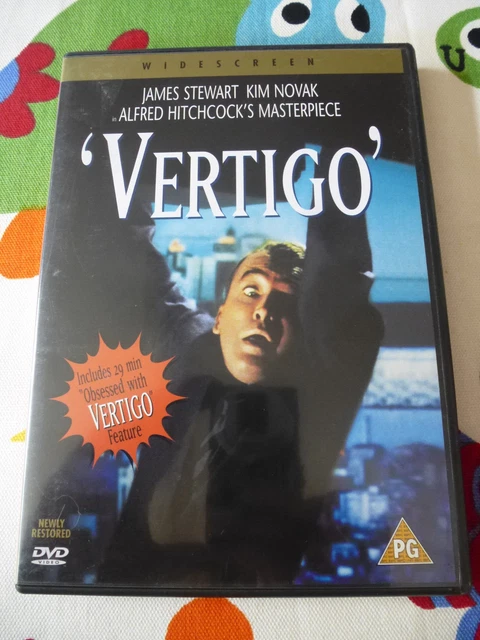 VERTIGO (WIDESCREEN) 1958 Film Starring James Stewart 2000 Dvd Region 2 ...
