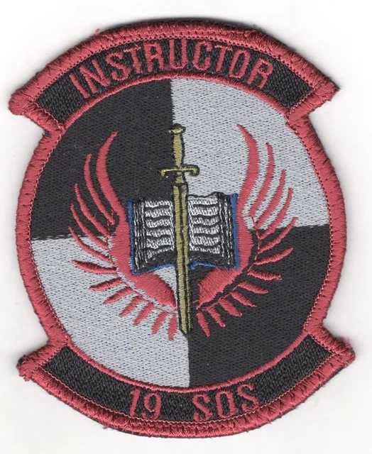 USAF AIR FORCE Patch: 19th Special Operations Squadron Instructor - 3 ...