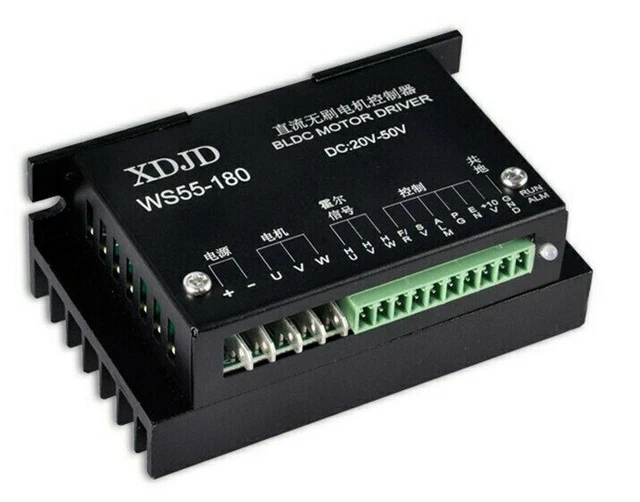 WS55-180 DC20-50V BRUSHLESS Spindle 3 Phase BLDC Motor Driver ...