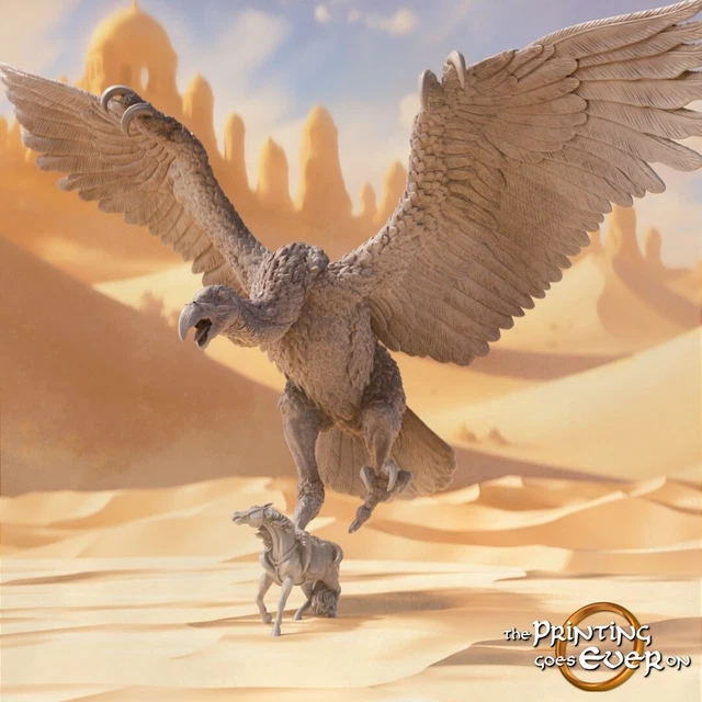 ROC HUGE MONSTER 28mm Scale DnD Miniature animal bird desert fantasy ...