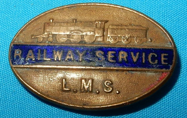 WW2 LMS WAR RAILWAY SERVICE BADGE LONDON MIDLAND SCOTTISH WORLD WAR II ...