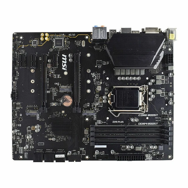 MSI Z390 PLUS Motherboard Intel Z390 LGA1151 4×DDR4 HDMI ATX 2×M.2 DVI HDMI £115.14 - PicClick UK