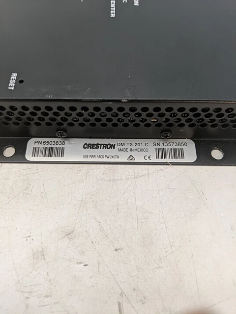 CRESTRON DM-TX-201-C DIGITAL Media Computer Center Transmitter - No AC ...