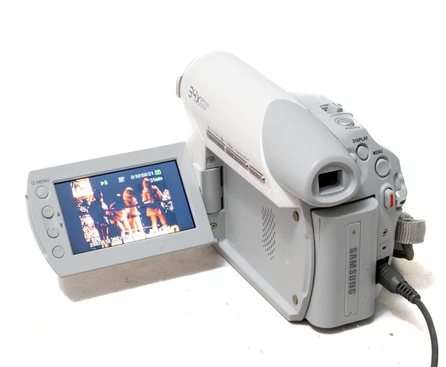 CAMESCOPE SAMSUNG DIGITAL Cam VP-D372WH PAL MiniDV 34X Video Camera EUR ...