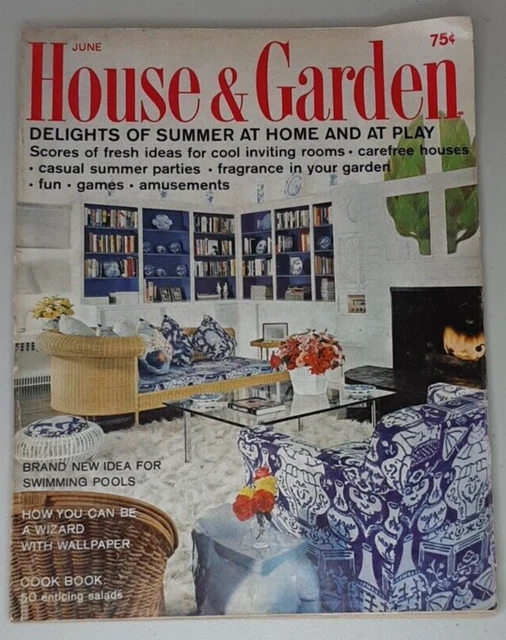 VINTAGE HOUSE & Garden Magazine 1968 June MCM Decor Patio Home Summer ...