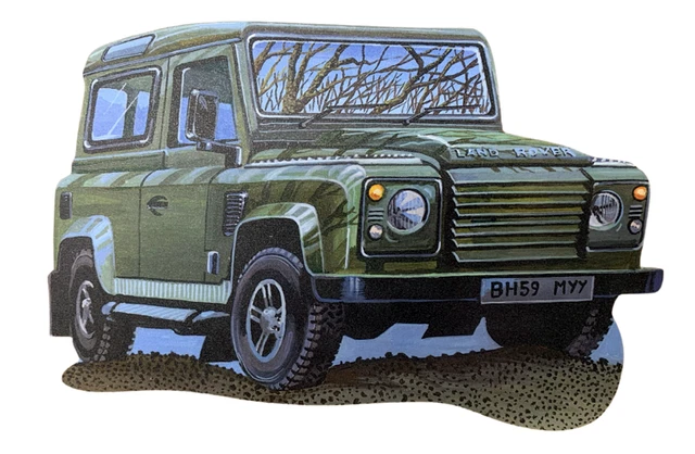 PLAQUE LAND ROVER Defender - Land Rover Defenders - Cadeaux Land Rover ...