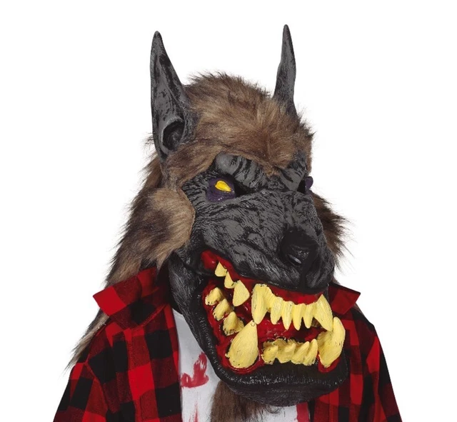 MONSTER WEREWOLF WOLF Mask OVERSIZED Scary Evil Halloween Horror Fancy ...