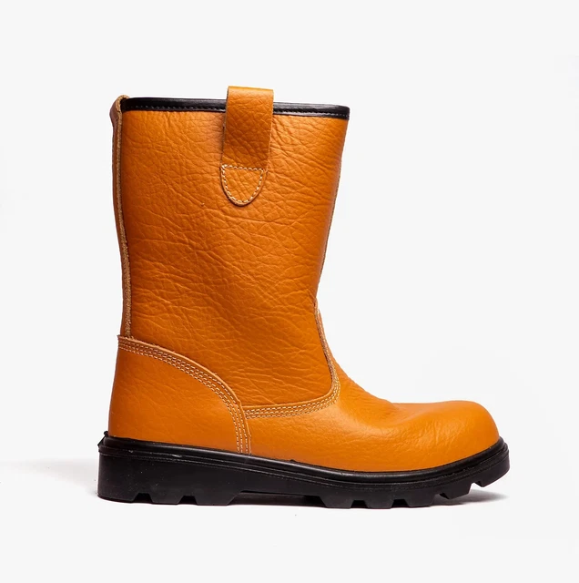 NEW GRAFTERS TAN Work Boots Mens Steel Toe Cap Safety Boots Shoes Rrp£ ...