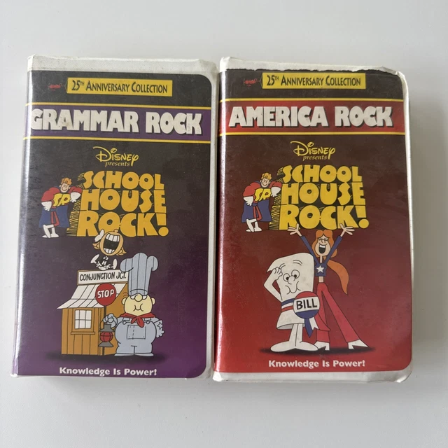 SCHOOLHOUSE ROCK - America Rock & Grammar Rock (VHS, 1998, Clam Shell ...