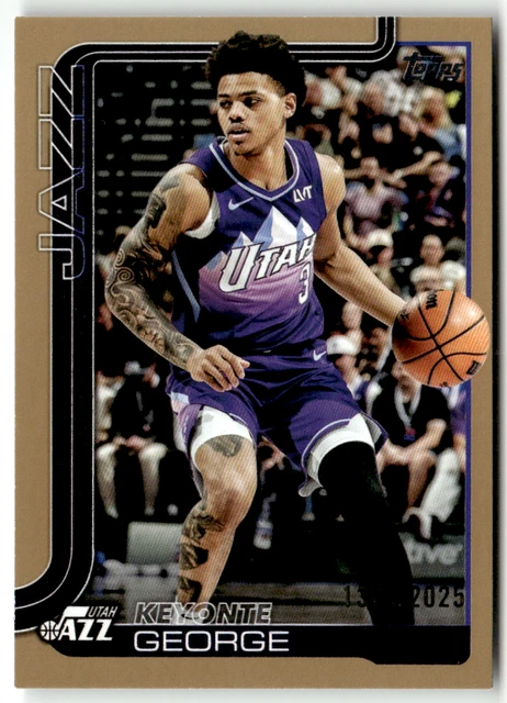 TOPPS NBA FLAGSHIP 2025 No. 131 Keyonte George Oro 1368/2025 EUR 5,48 ...