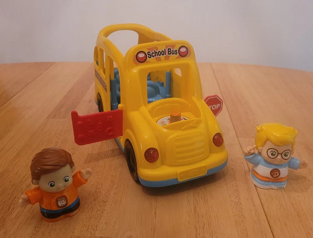 VTECH GO GO Smart Friends Learning Wheels School Bus Gavin & Luca SEE ...