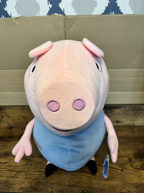 GEORGE PIG TALKING Plush Peppa Pig Brother 22 Inch New in Bag 4 Phrases ...