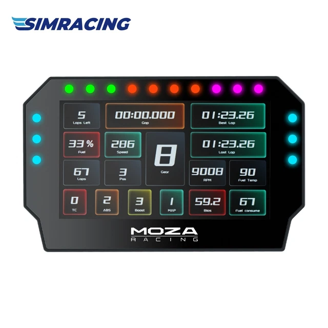 MOZA CM2 DASHBOARD Sim Racing Dash Display with 5.0-inch 720P Touch ...