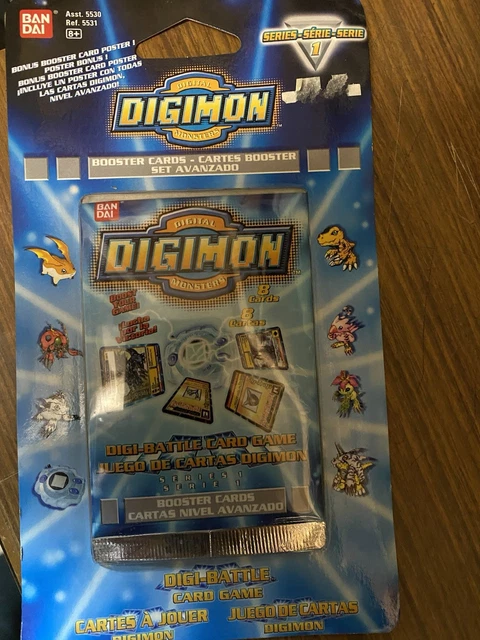 DIGIMON DIGI-BATTLE TCG Series 1 Booster Pack Cards [Bandai, 1999 ...
