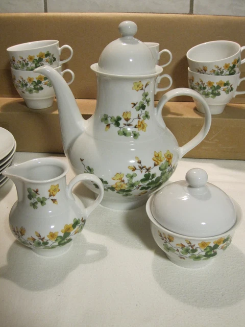 JLMENAU GRAF VON Henneberg Porzellan DDR Kleeblatt Kaffeeservice 6teilig Service EUR 69,00 ...