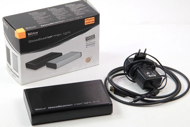 DISQUE DUR 2 TB Trek Stor Datastation Maxi Lumière 3.0 2 Terabyte ...
