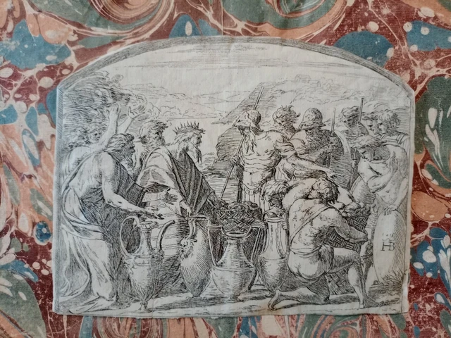 ORAZIO BORGIANNI RADIERUNG 1615 Abraham Melchisedec Abraham Druck ...