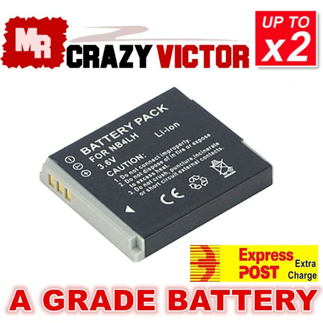 NB-4L BATTERY FOR Canon Digital IXUS 30 40 50 70 110 115 220 230 510 ...