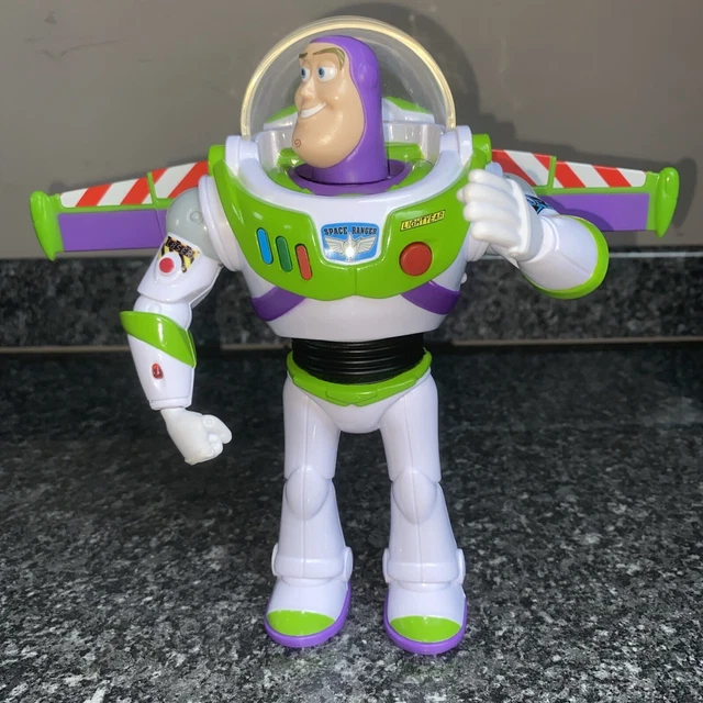 DISNEY PIXAR TOY Story Buzz Lightyear Action Figure Moving Talking ...