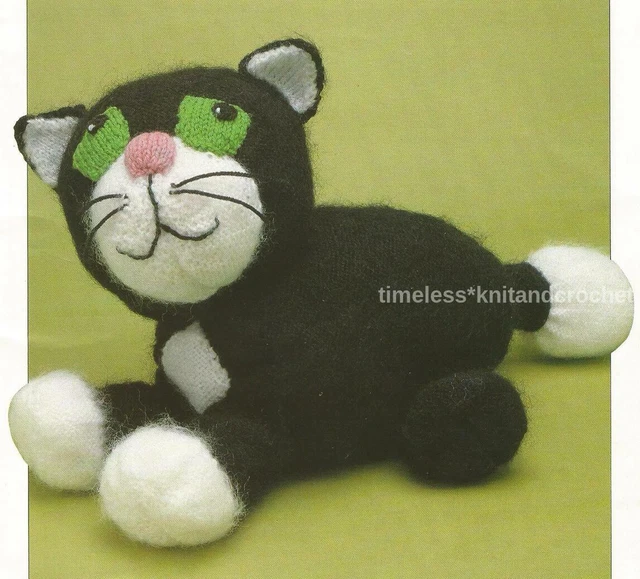 KNITTING PATTERN FOR Jess The Cat (Postman Pat) Nightdress Case / Toy ...