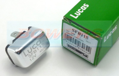 GENUINE LUCAS SFB115 35049 8Fl 12V Classic Car Mini 2 Pin Flasher Unit ...
