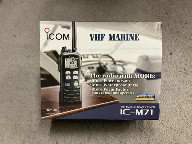 ICOM IC-M71 - Handheld Marine VHF Transceiver Boxed Never Used £76.08 - PicClick UK