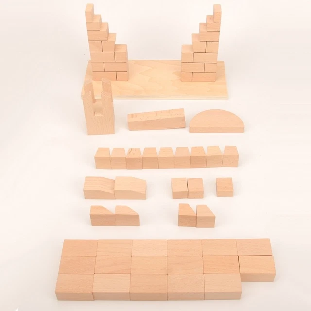 1PC ROMAN ARCH Bridge Stacking Geometry Learning Sensory Block Wooden ...