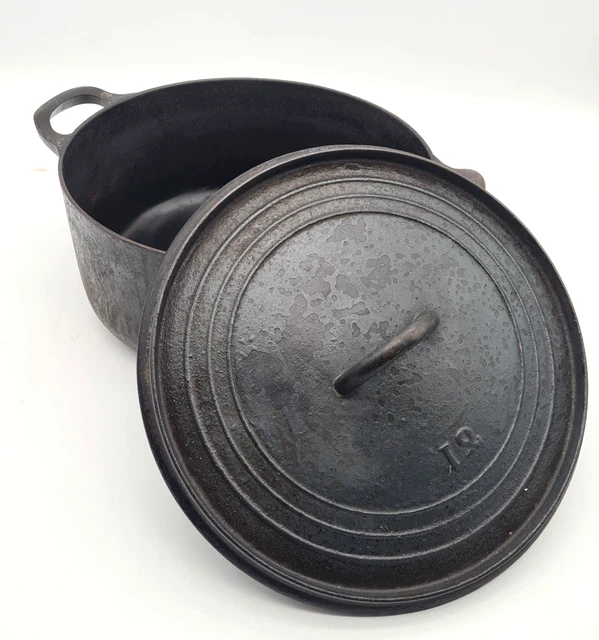 ANCIENNE MARMITE COCOTTE en fonte ronde N°12 , vintage - D39 EUR 39,90 ...