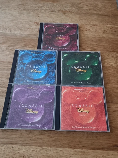 RARE VINTAGE FULL Collection Disney Classic CD Set Volume 1-5 £26.72 ...
