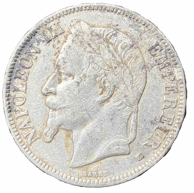 FRANCE, NAPOLÉON III : 5 francs 1868 Strasbourg - Argent - Second Empire EUR 32,00 - PicClick FR