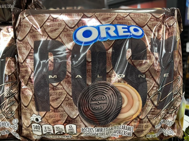 NEW OREO POST Malone Edition Salted Caramel Shortbread Sandwich Cookies ...