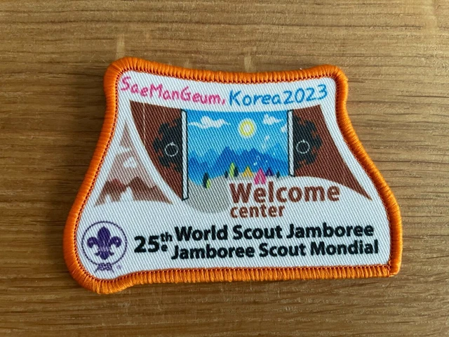 OFFICIAL 2023 25TH World Scout Jamboree Welcome Centre Badge Patch WSJ ...