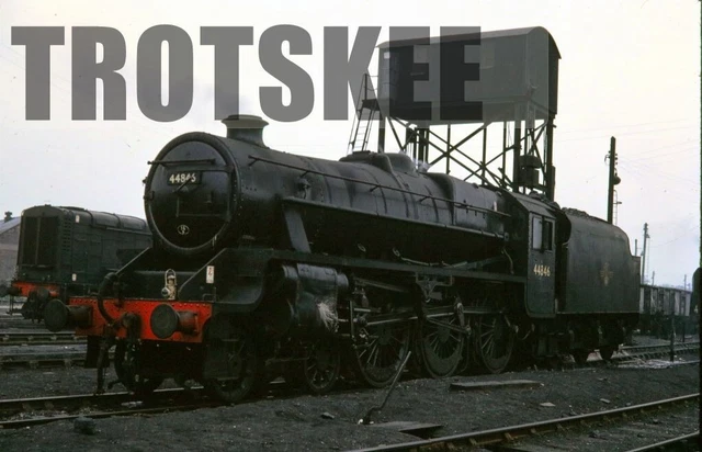 35MM SLIDE BR British Railways Steam Loco 44849 Class 5MT Saltley 1965 ...