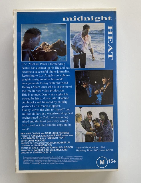 MIDNIGHT HEAT (AKA Sunset Heat) [VHS] Palace 1992 Ex-Rental Video Tape ...