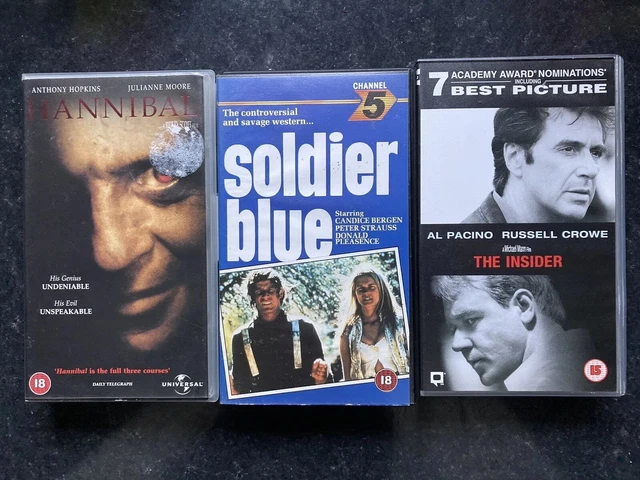 SOLDIER BLUE, HANNIBAL, The Insider, VHS £5.65 - PicClick UK