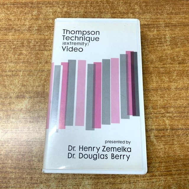 01) [ONLY 1 item!] Thompson Technique (extremity) Video/Thompson ...