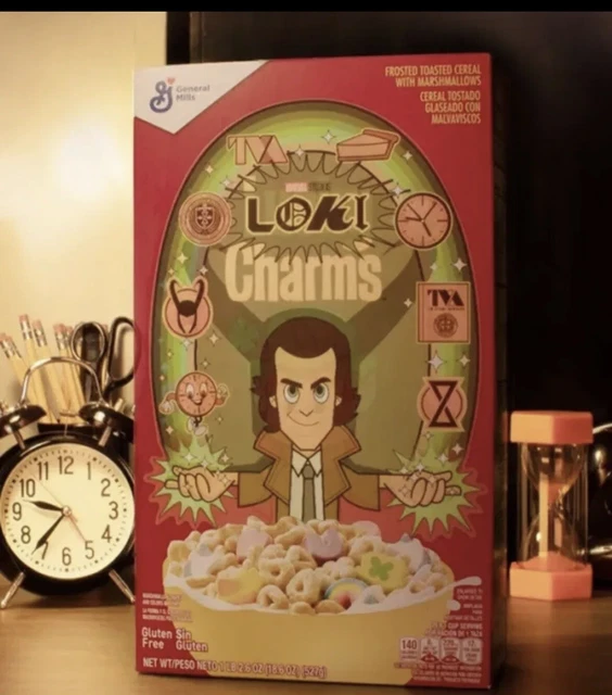 MARVEL LOKI CHARMS Cereal Lucky Charms Limited Edition LE 3500 ...