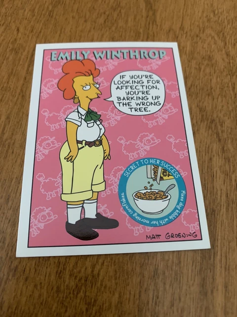 1994 SKYBOX BONGO Comics Les Simpsons Emily Winthrop #S21 EUR 3,30 ...