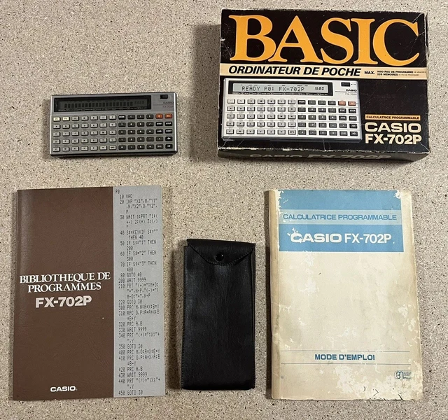 CASIO FX-702P EN Boite. Ordinateur Calculatrice BASIC De Poche ...