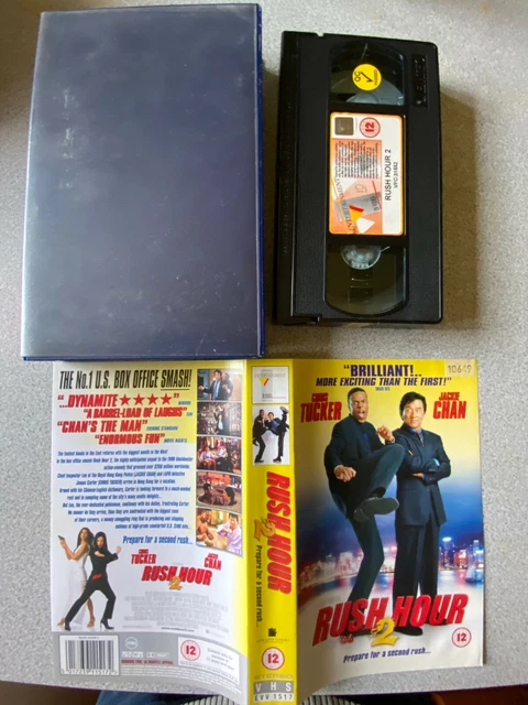 BIG CASE VHS Video RUSH HOUR Jackie Chan Chris Tucker Ex Rental £16.00 ...