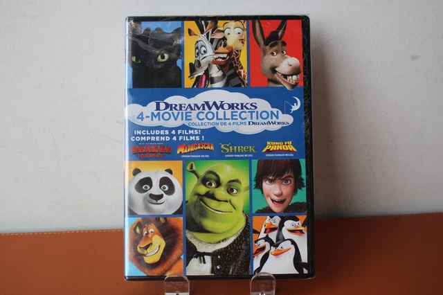 DREAMWORKS 4-MOVIE COLLECTION - Shrek, Kung Fu Panda, Madagascar ...