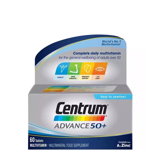 CENTRUM ADVANCE 50+ (60 Tablets) £16.45 - PicClick UK