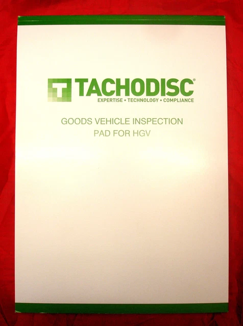 TACHODISC GOODS VEHICLE Inspection Pad For Vehicles GV1 EUR 12,00 ...