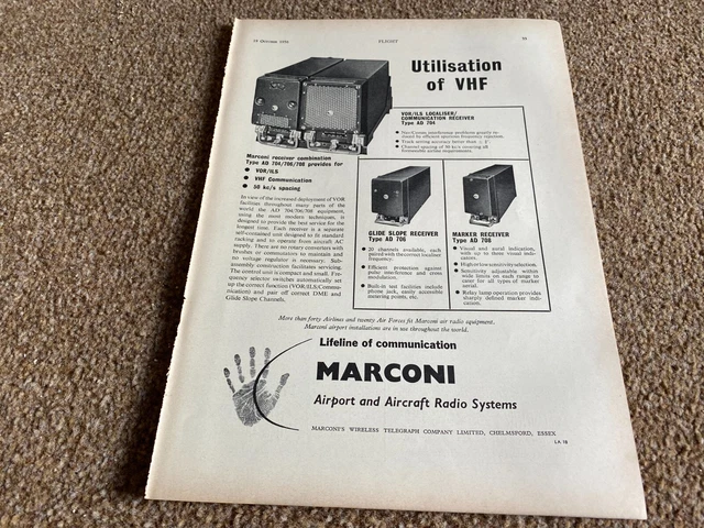 FABK10 ADVERT 11X8 Marconi Airport And Aircraft Radio Systems £8.99 ...