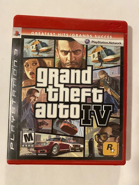 GRAND THEFT AUTO IV -- Greatest Hits (Sony PlayStation 3, 2008) No Map ...